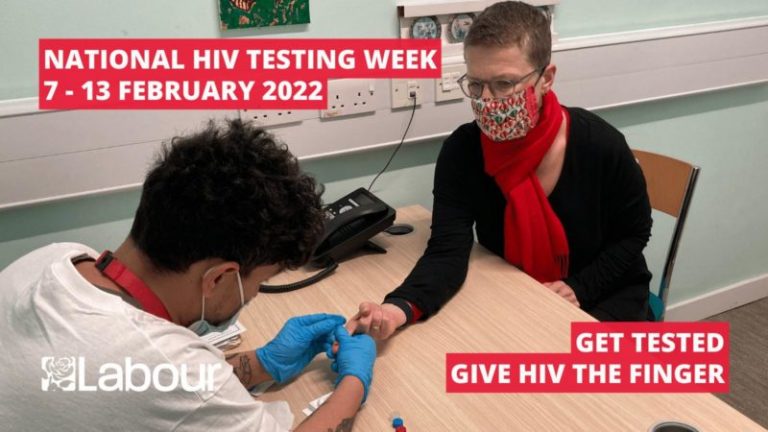 National HIV testing week – get tested - Lambeth Labour