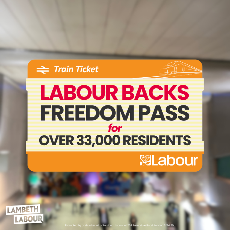 Protecting the Freedom Pass for over 33,000 residents in Lambeth ...